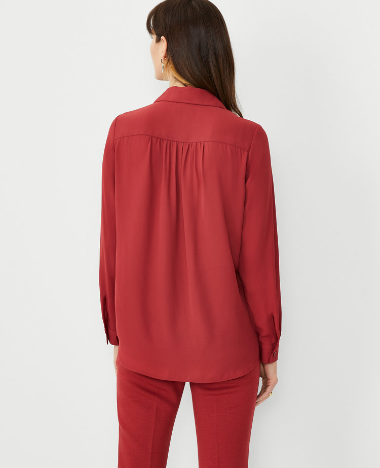 Women's Red Tops, Blouses & Shirts | Ann Taylor