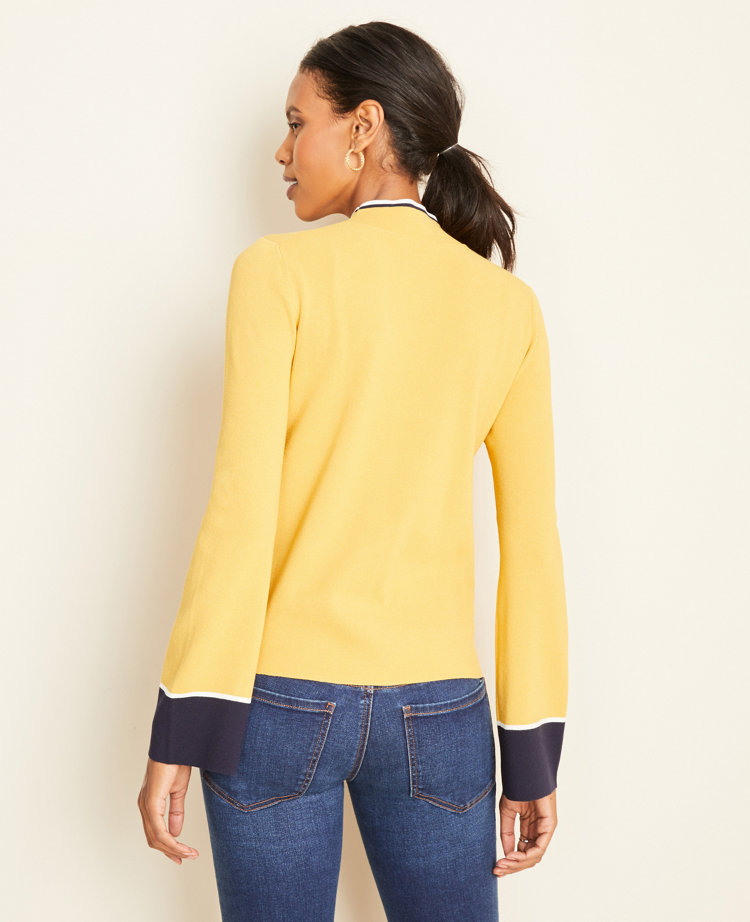 Tipped Turtleneck Sweater