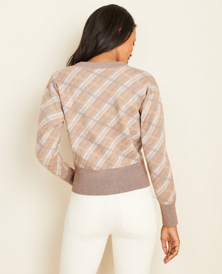 Striped Plaid Sweater