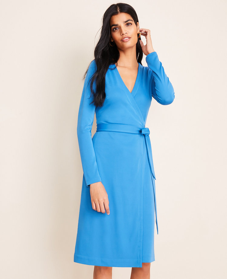 Petite Matte Jersey Wrap Dress