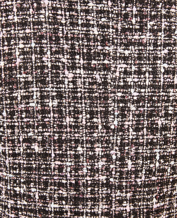 Puff Sleeve Fringe Tweed Jacket