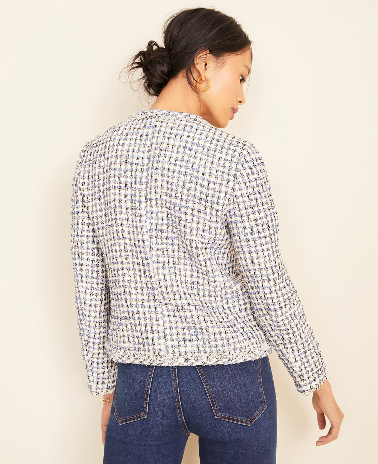 Shimmer Fringe Tweed Jacket