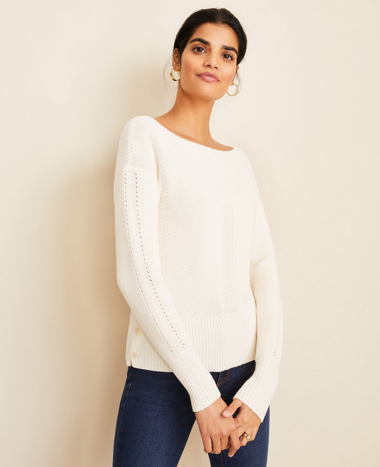 Side Button Sweater