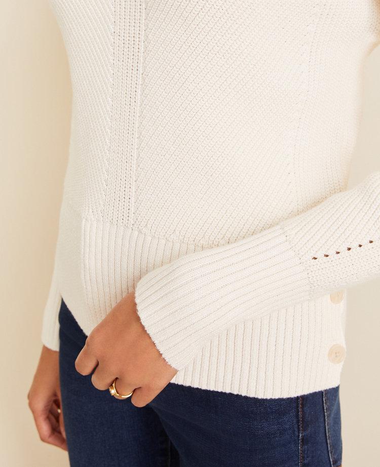 Side Button Sweater
