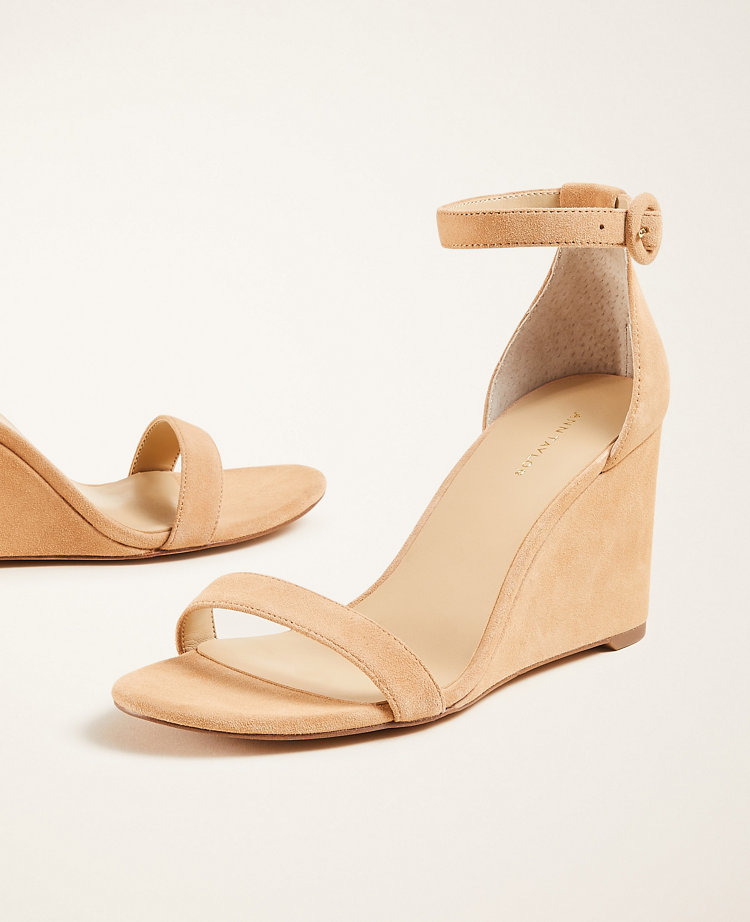 Brett Suede Wedge Sandals