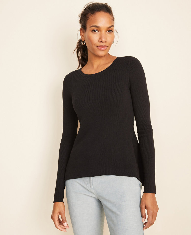 Elliptical Hem Sweater