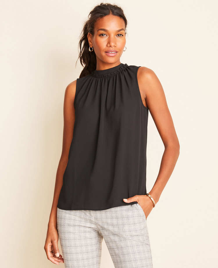 Ruffle Tie Back Shell