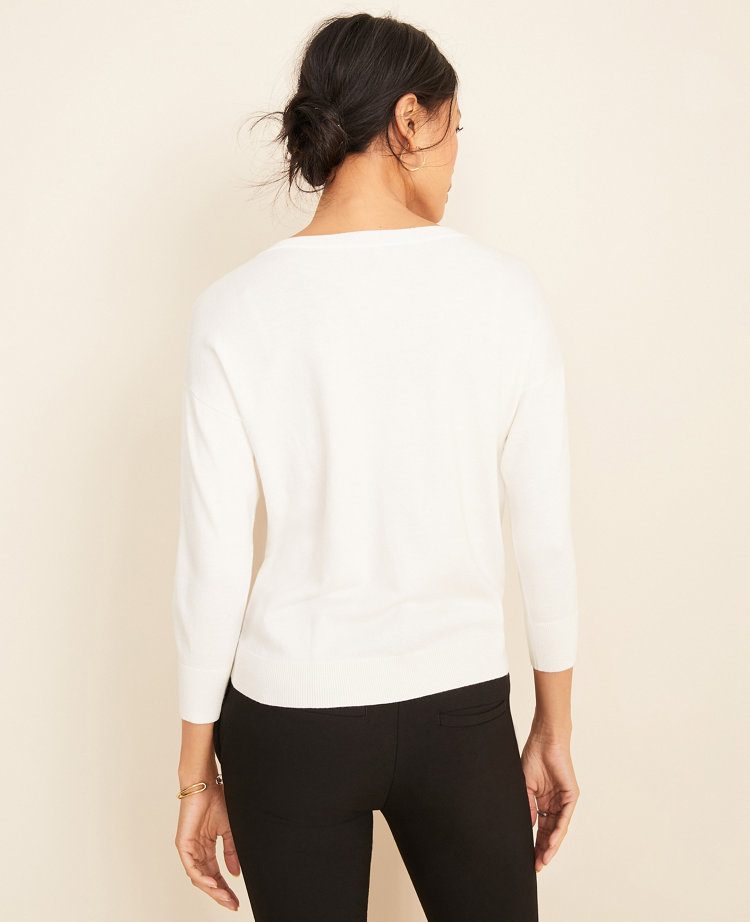 Petite Floral Sweater