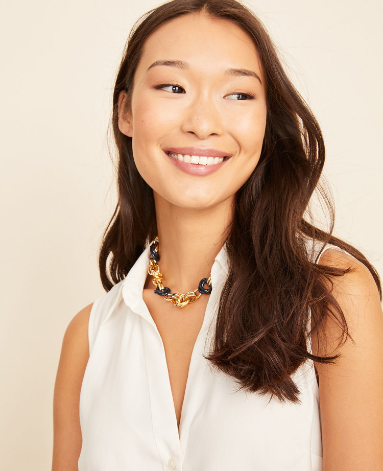 Enamel Chain Necklace