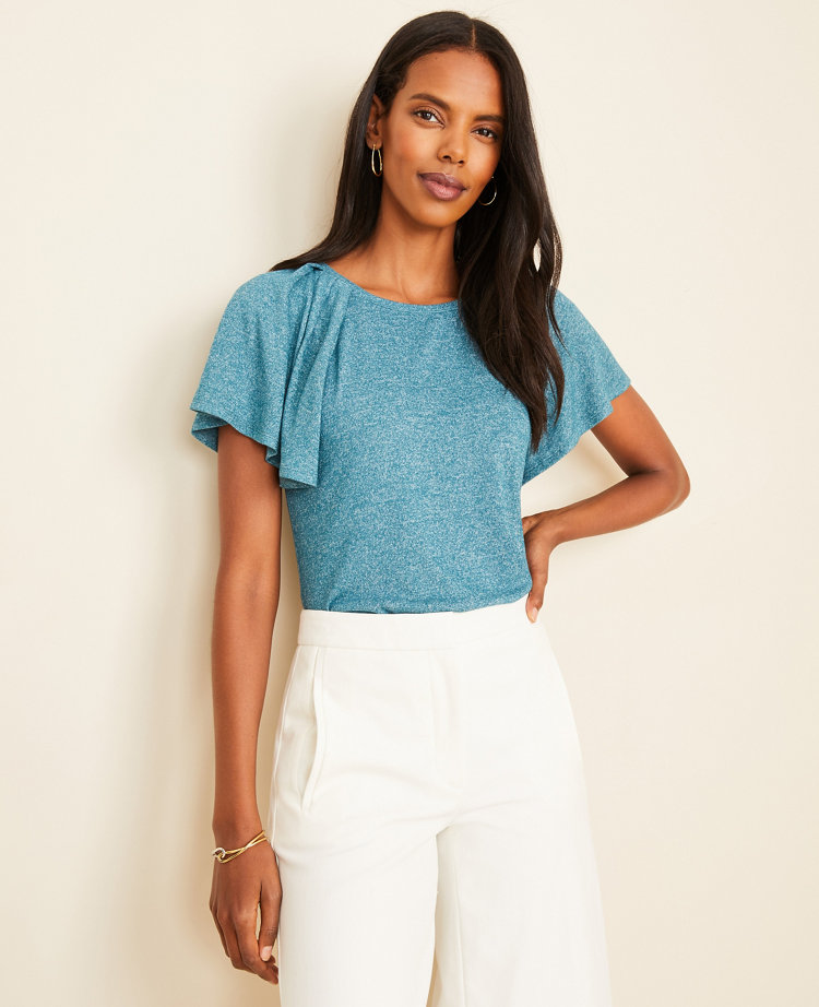 Petite Flutter Sleeve Tee