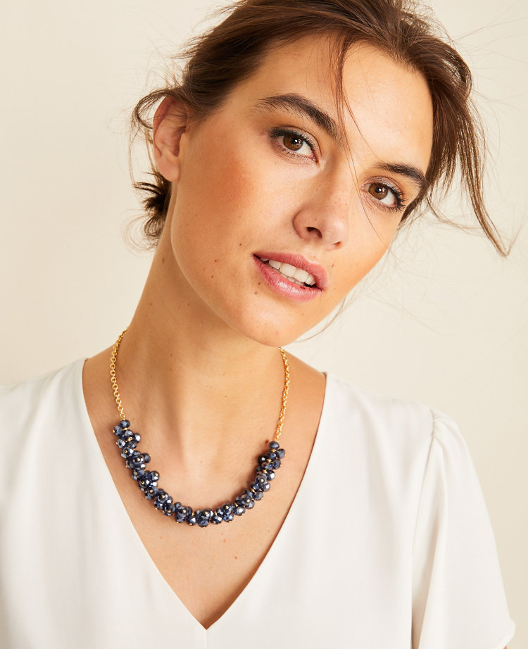 Beaded Cluster Necklace