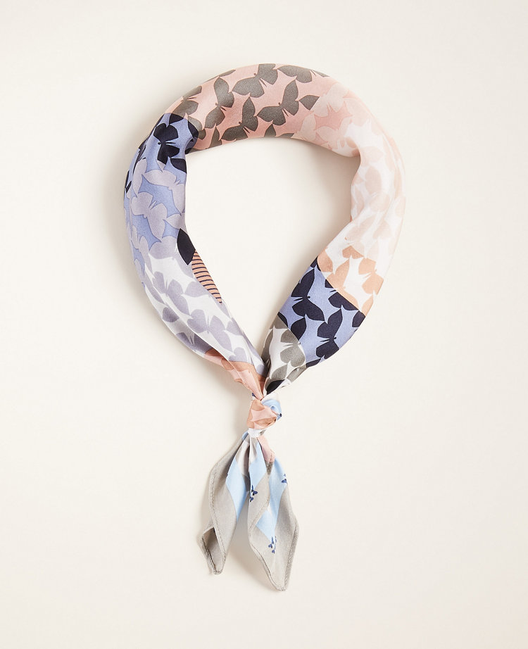 Butterfly Silk Little Scarf