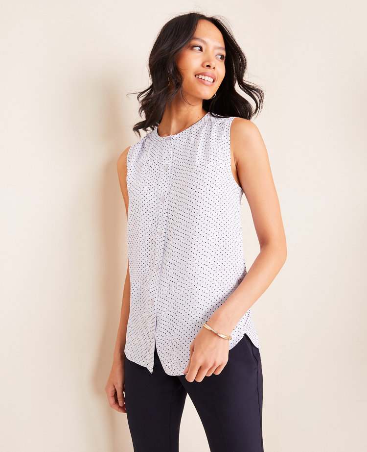 Polka Dot Mixed Media Shell