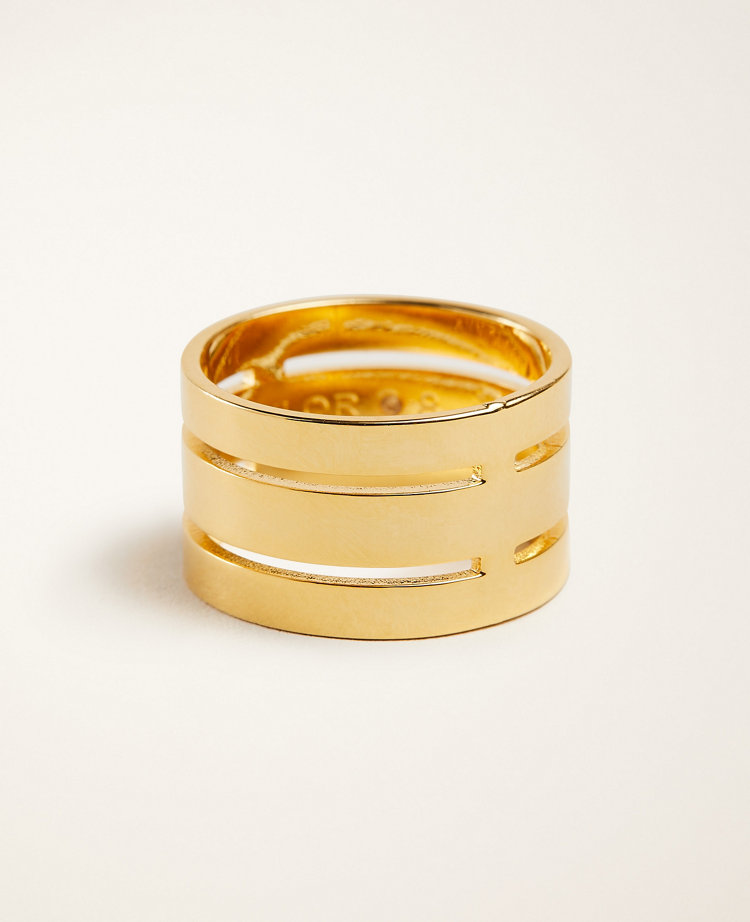 Wide Metallic Ring