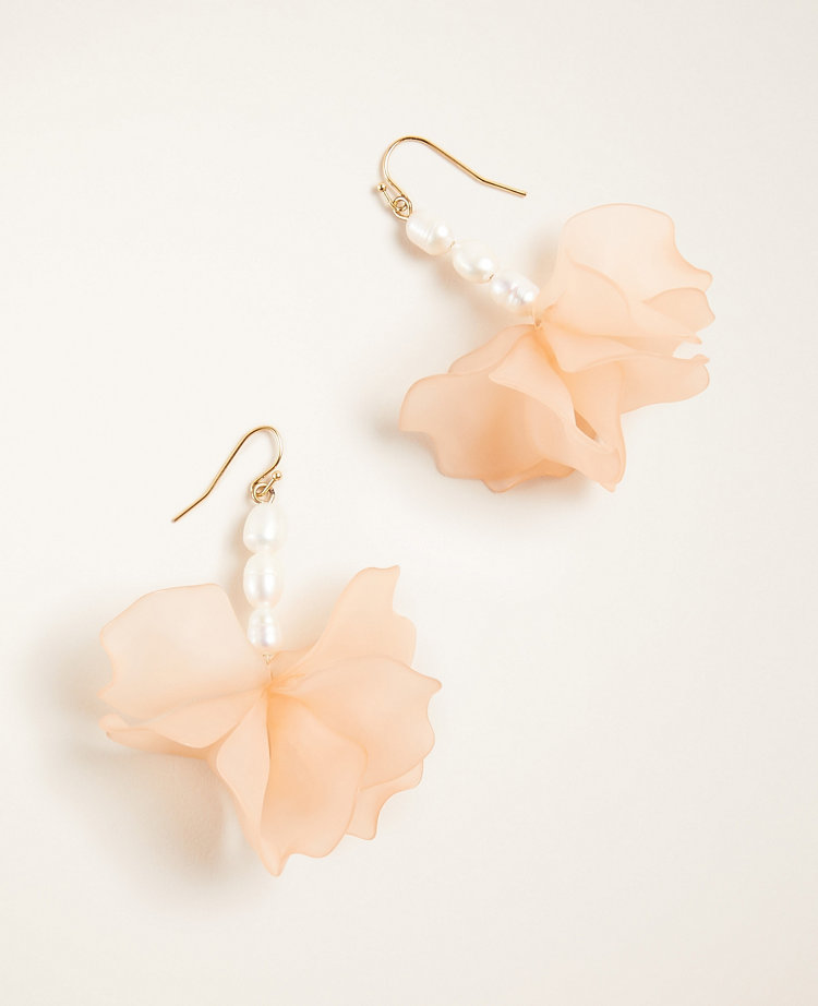 Resin Flower Earrings