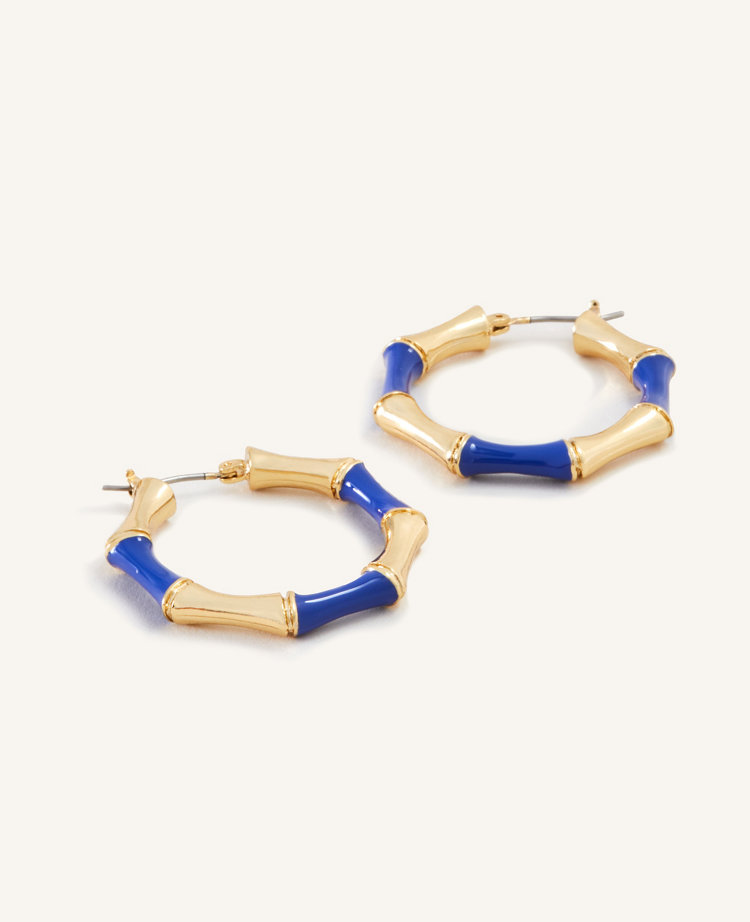Bamboo Hoop Earrings