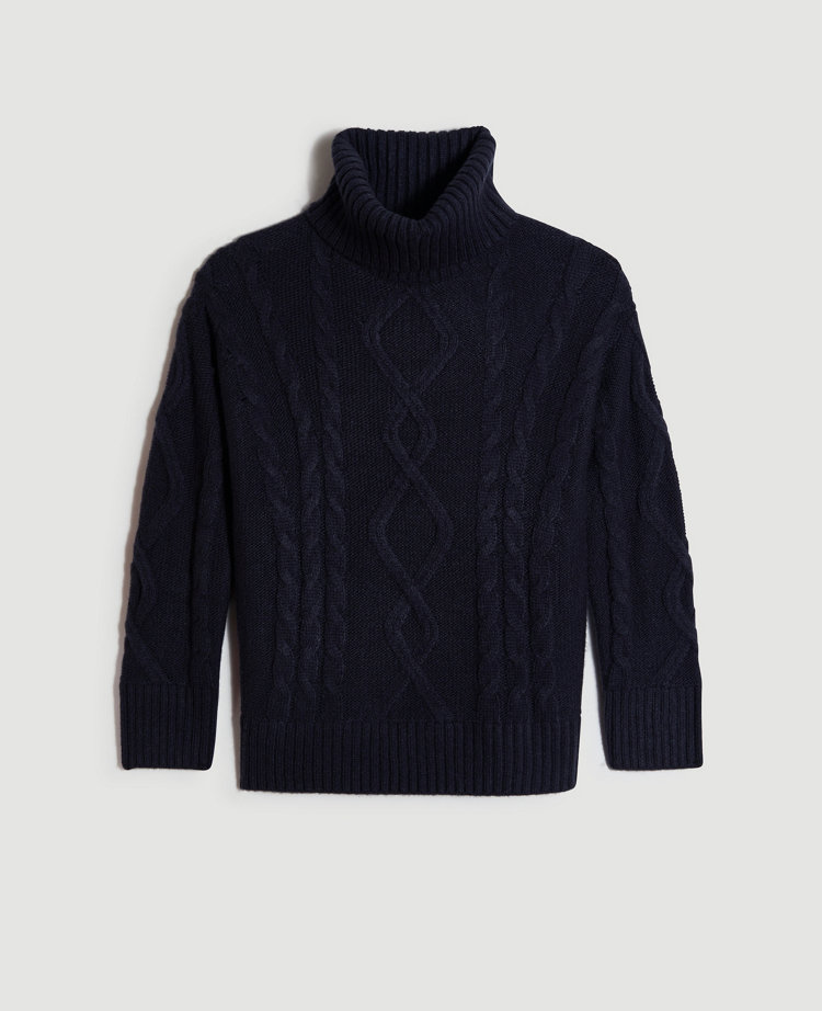 Turtleneck Cable Sweater