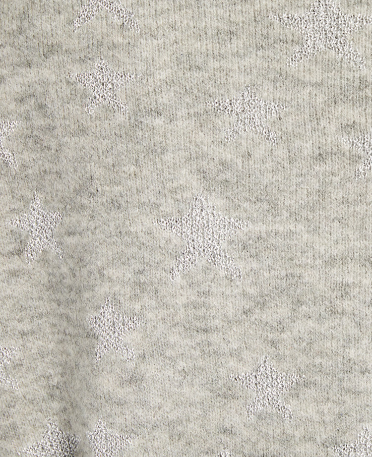 Star Shimmer Mock Neck Sweater