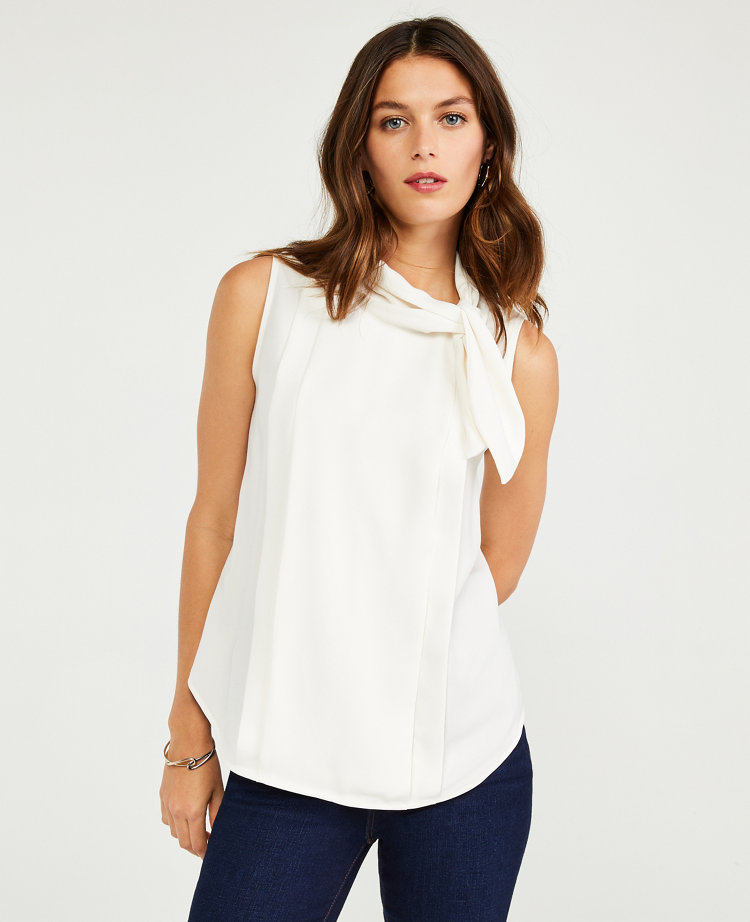 Asymmetric Tie Neck Shell
