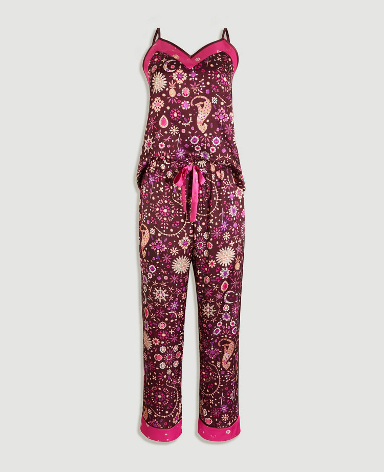 Gem Print Silky Pajamas