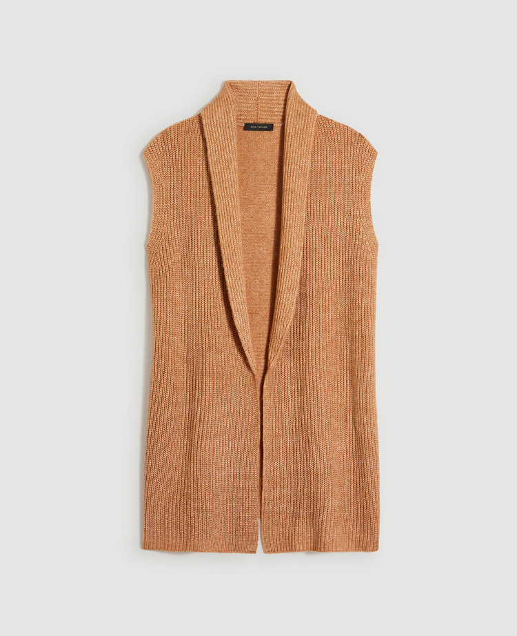 Petite Shawl Collar Sweater Vest