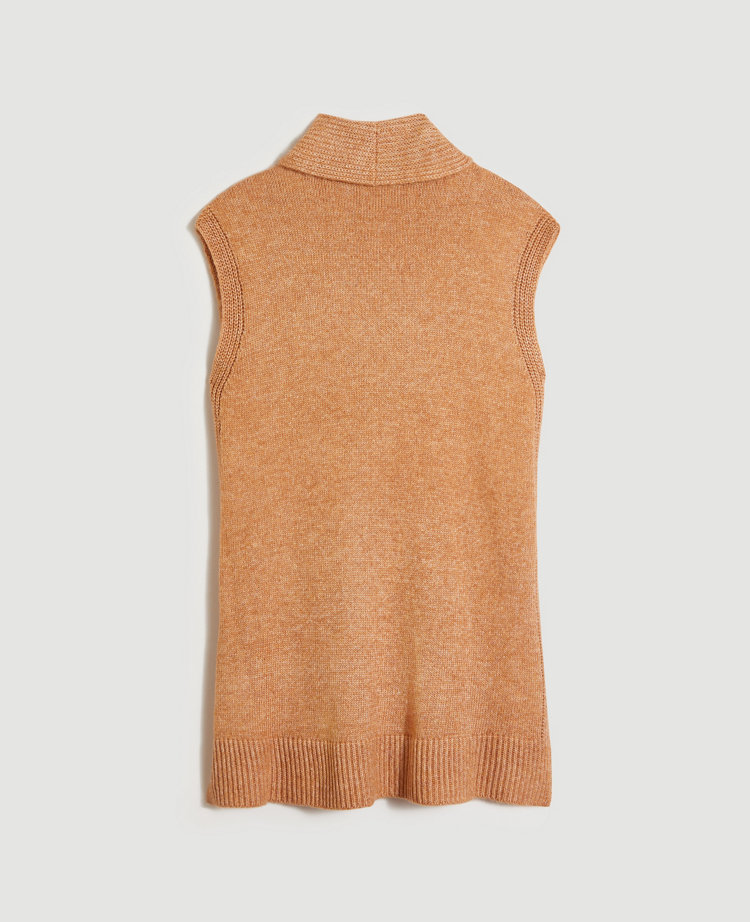 Petite Shawl Collar Sweater Vest