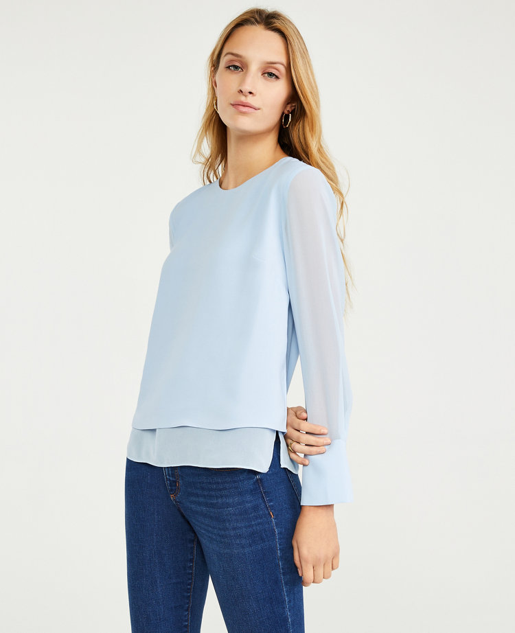 Petite Layered Blouse