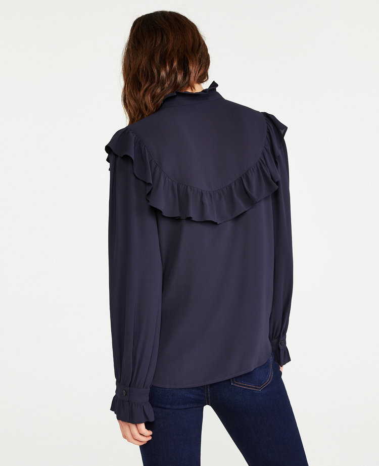 Ruffle Bib Top
