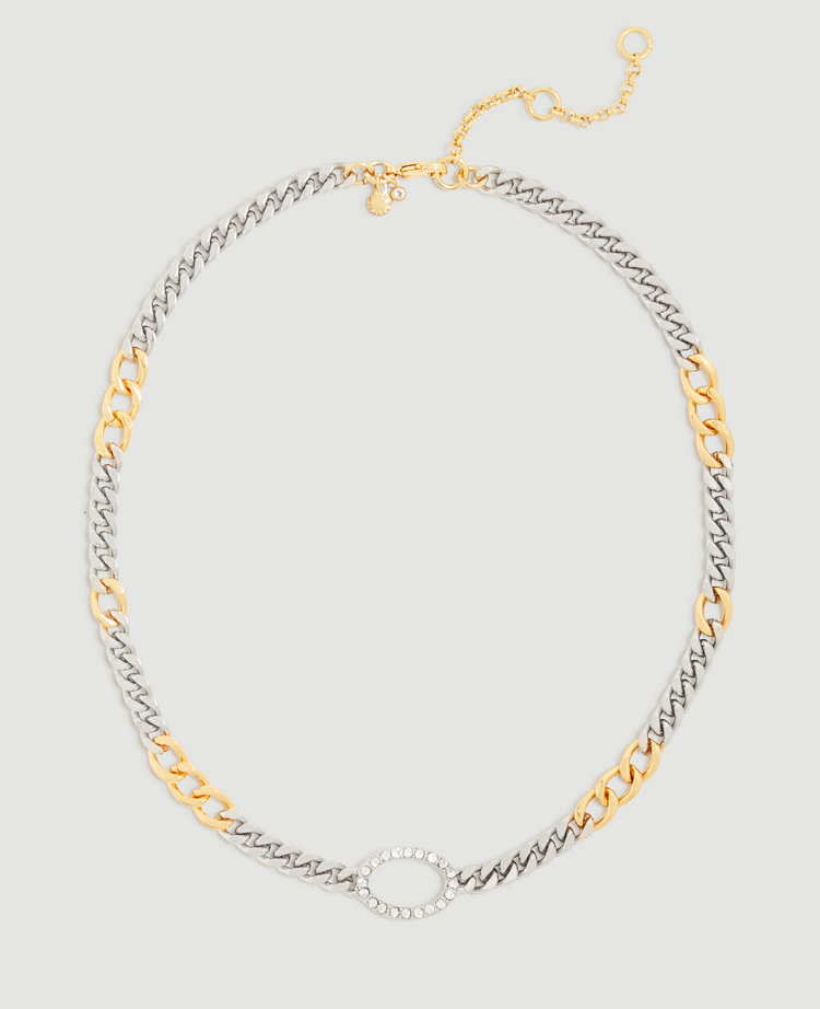 Mixed Metal Chain Necklace