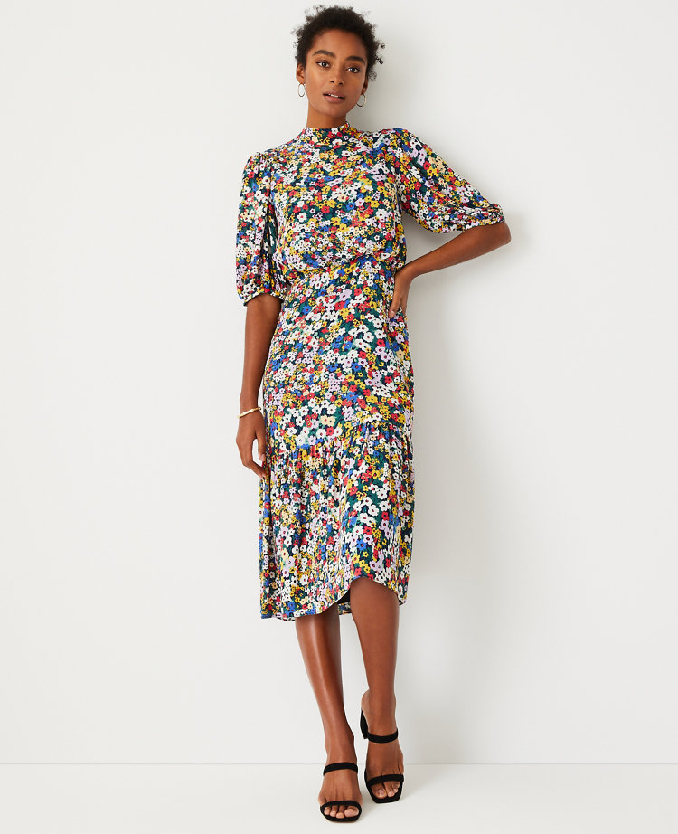 Floral Blouson Dress