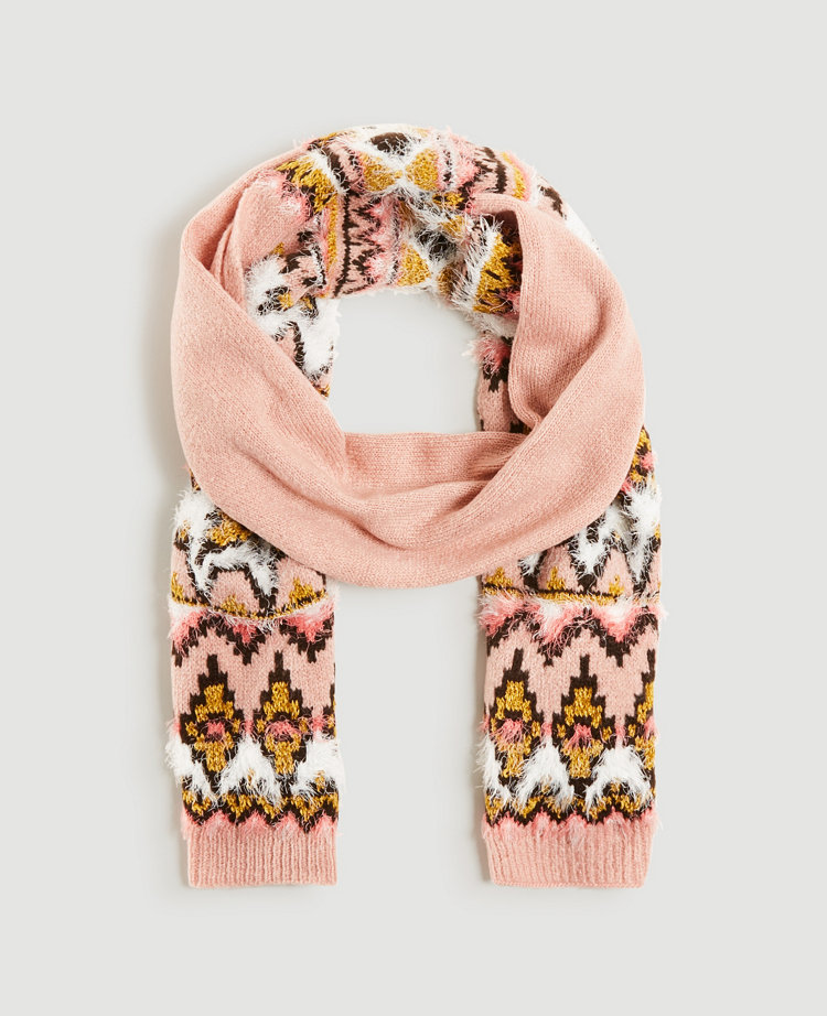 Fair Isle Knit Scarf