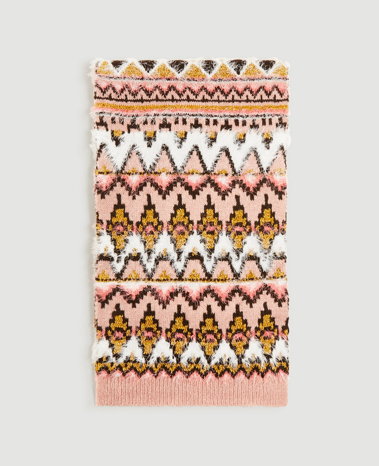Fair Isle Knit Scarf