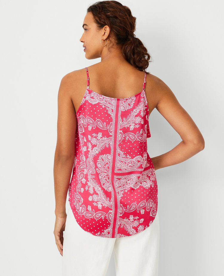 Paisley Ruffle Cami