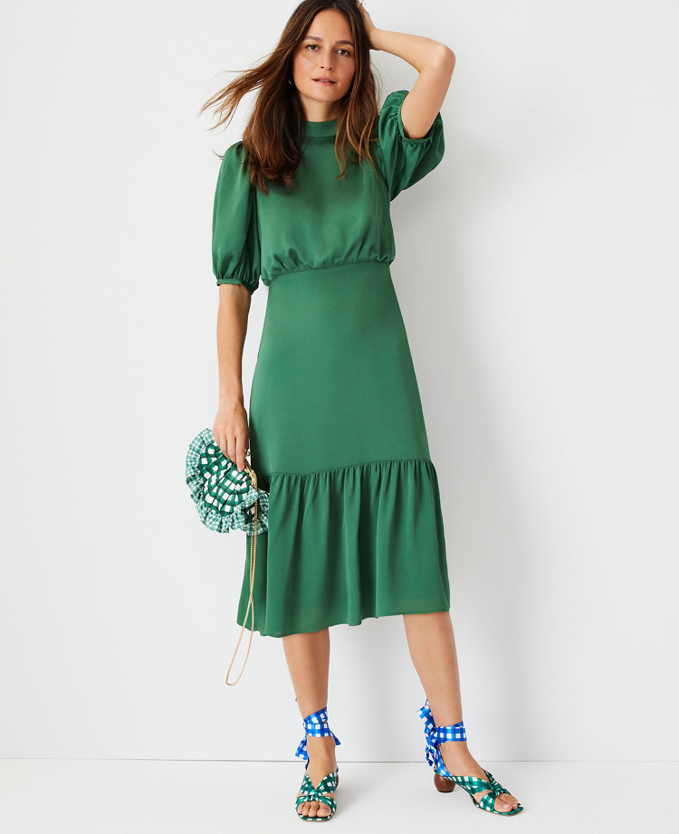 Blouson Flounce Dress