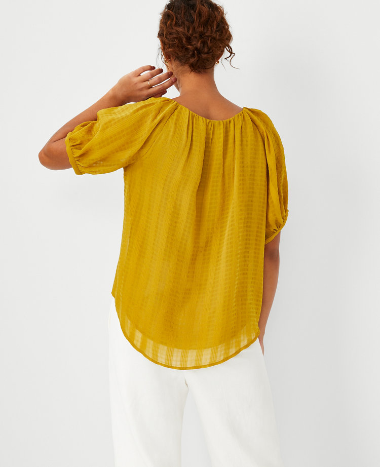 Boatneck Button Raglan Top