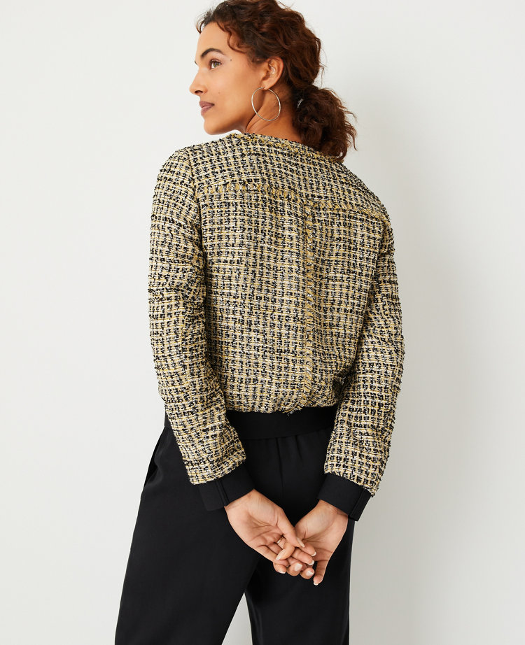 Tweed Bomber Jacket