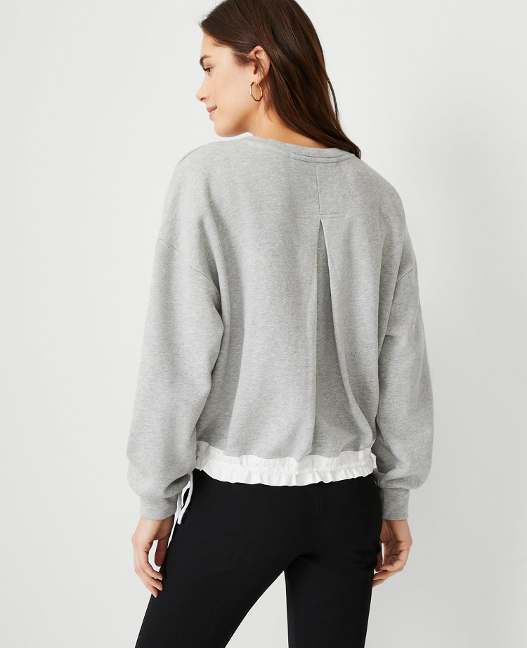 Drawstring Hem Sweatshirt