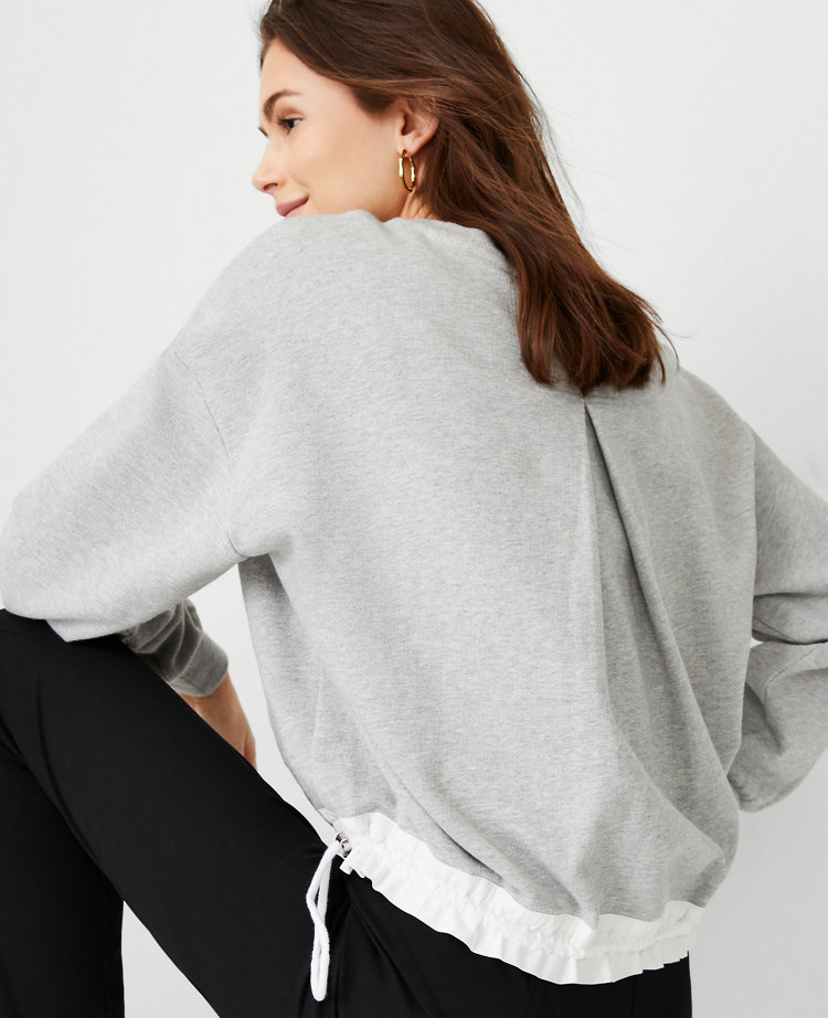 Drawstring Hem Sweatshirt