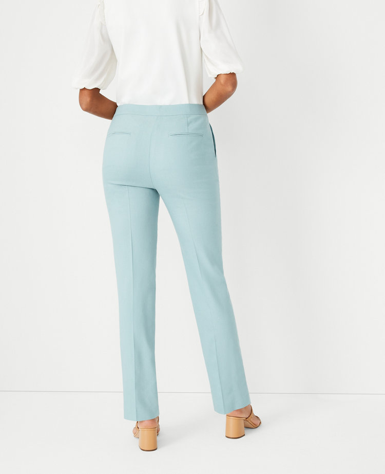 The High Waist Side Zip Straight Pant - Curvy Fit