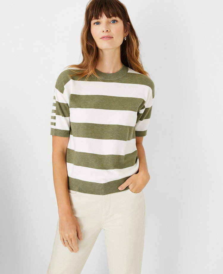 Stripe Modern Sweater Tee