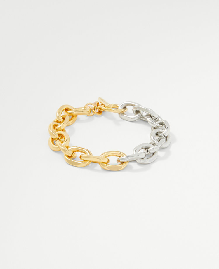 Mixed Metal Chain Bracelet