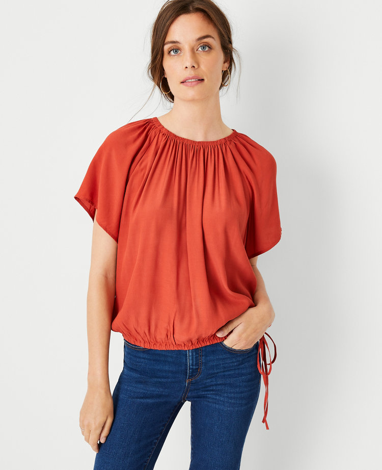 Drawstring Waist Top