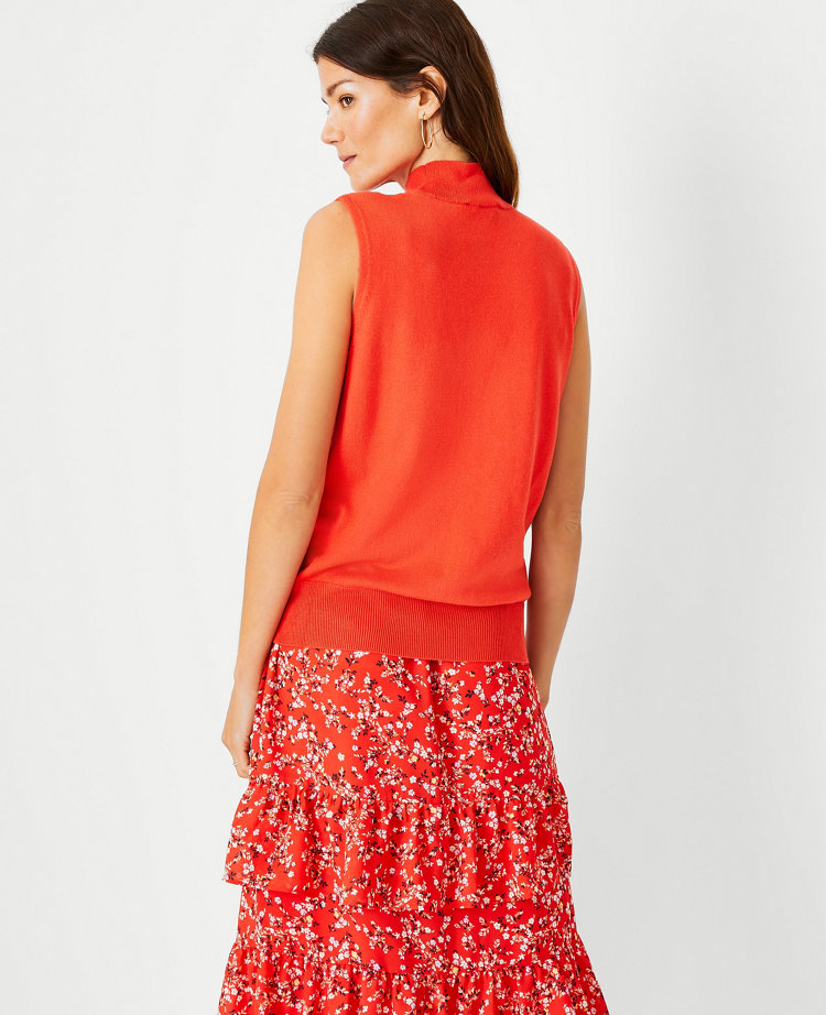 Petite Mock Neck Sweater Shell