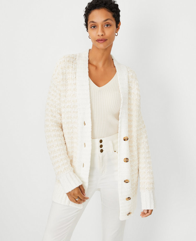 Tweed Boyfriend Cardigan