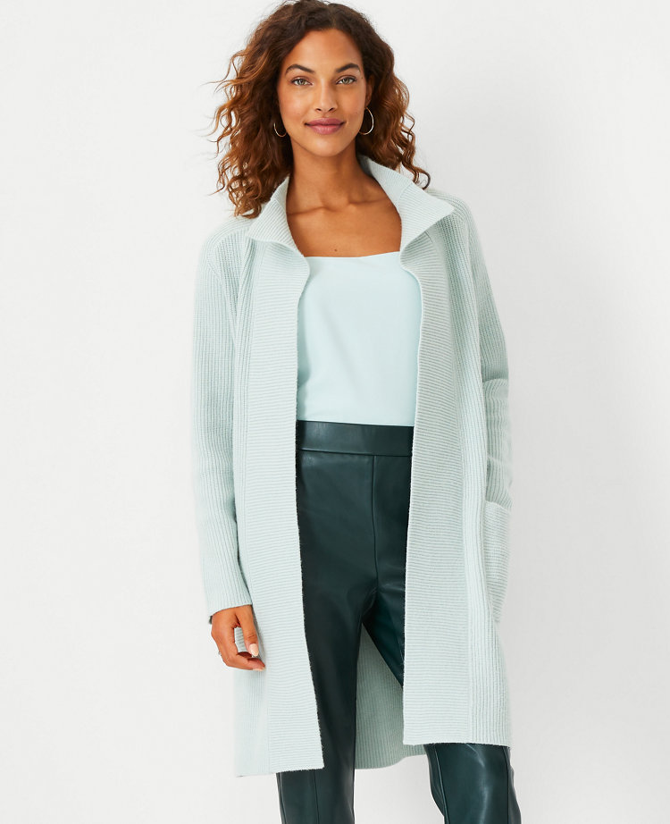 Belted Ribbed Coatigan