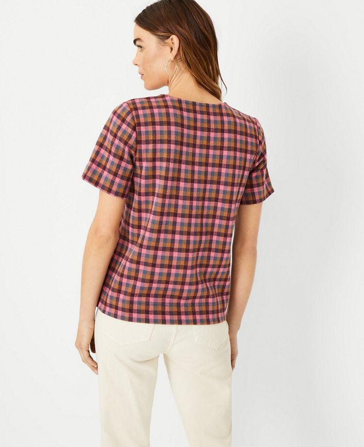 Petite Checked Tee