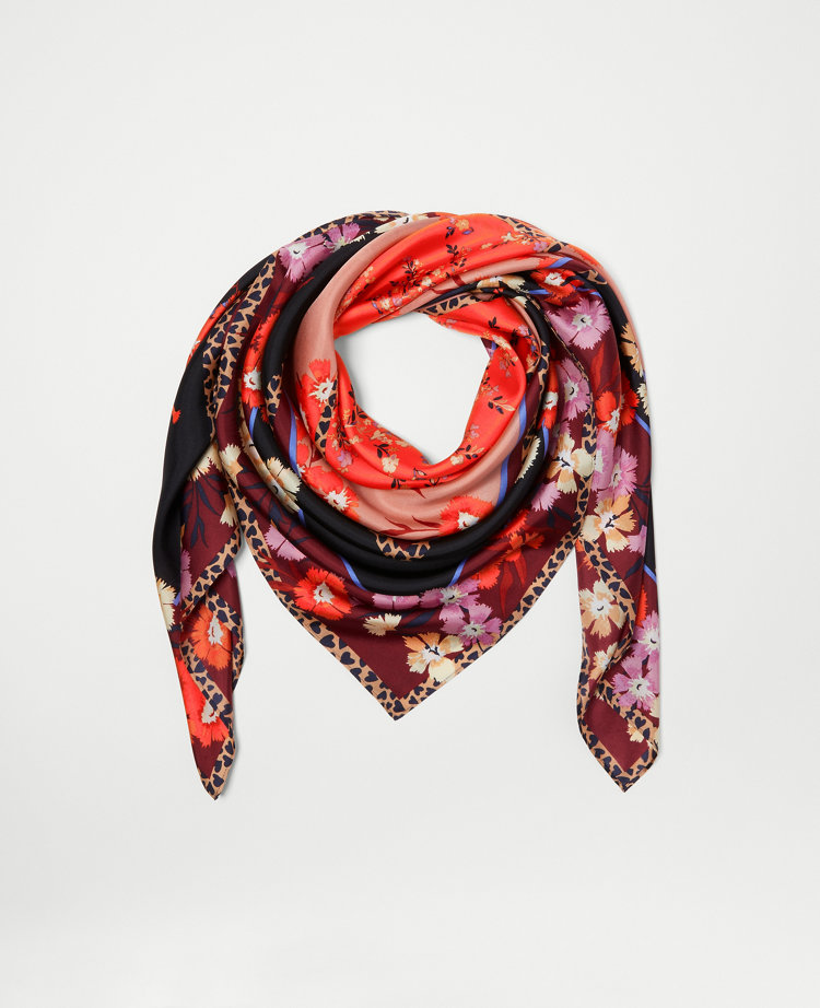 Floral Silk Scarf