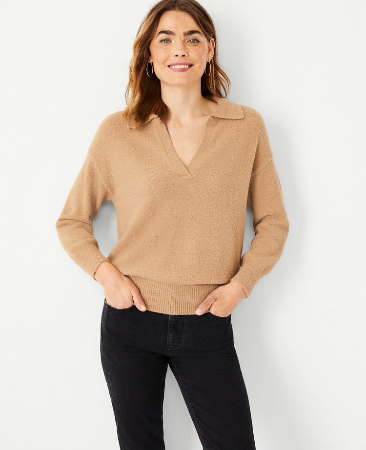 Collared V-Neck Sweater