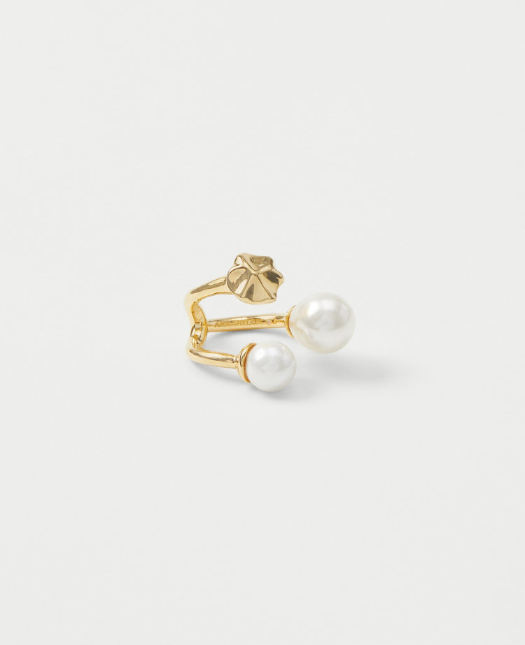Pearlized Metal Ball Ring