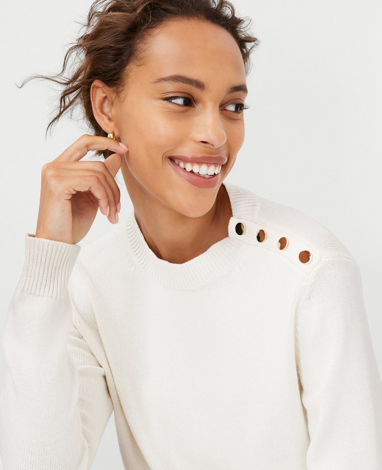 Shoulder Button Sweater